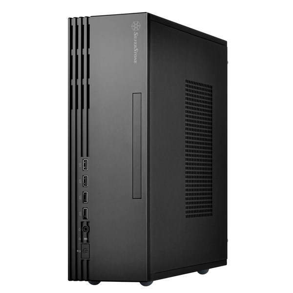 SilverStone MILO 11, mATX-kotelo, musta - Jimms.fi